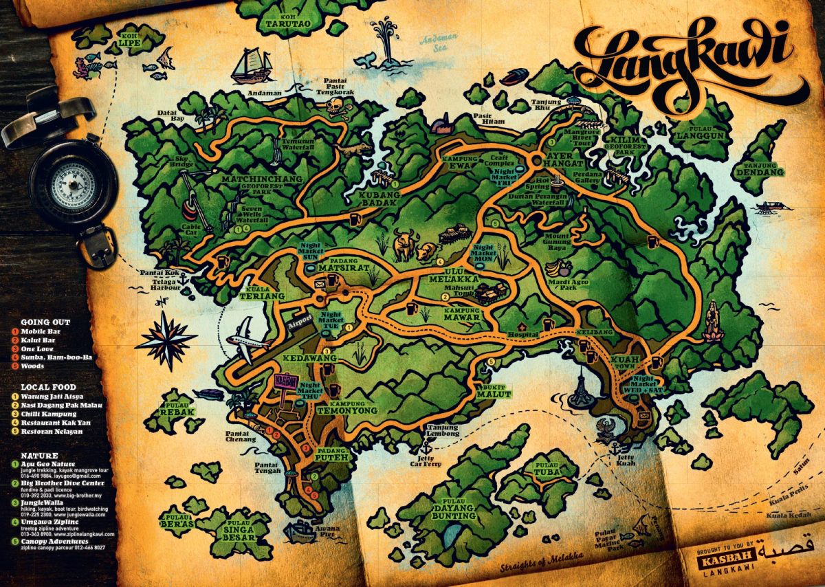 Map of Langkawi - Illustration - It's Great Design